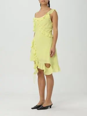 Acne Studios Ruffled Dress - Yellow