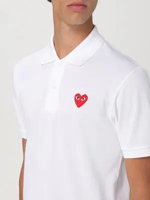 Play Comme Des Garcon Polo Shirt - White