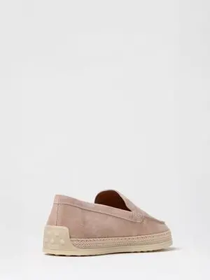TOD'S Suede Loafers With Embossed T Logo