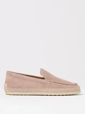 TOD'S Suede Loafers With Embossed T Logo