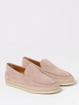 TOD'S Suede Loafers With Embossed T Logo