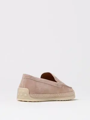 TOD'S Suede Loafers With Embossed T Logo