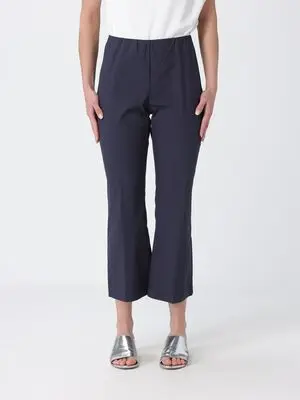 Liviana Conti Tailored Flare Trousers - Blue