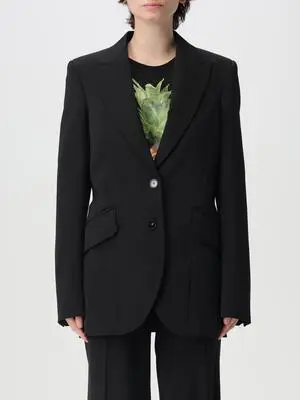 Stella McCartney Single-breasted Jacket With Notched Lapel - Black
