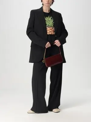 Stella McCartney Single-breasted Jacket With Notched Lapel - Black