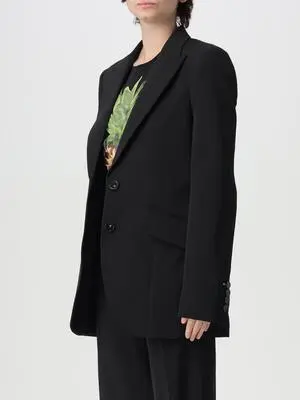 Stella McCartney Single-breasted Jacket With Notched Lapel - Black