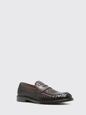 DOUCAL'S Woven Leather Loafers - Dark