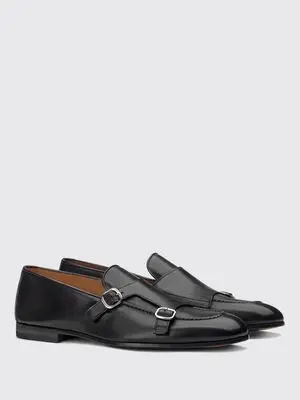DOUCAL'S Monk Strap Loafers - Black
