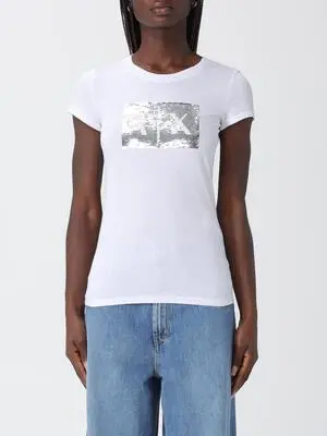 Armani Exchange Sequin Logo T-shirt - White