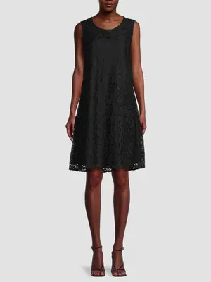 Caroline Rose Lace Tank A-line Dress