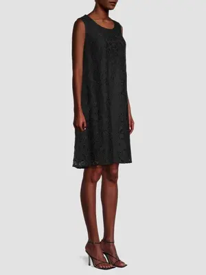 Caroline Rose Lace Tank A-line Dress