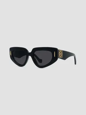 Loewe Anagram 51mm Butterfly Sunglasses - Black
