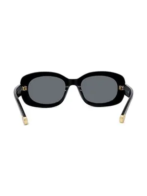 Stella McCartney Square Shiny 52mm Sunglasses
