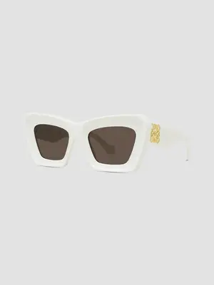 Loewe Anagram 51mm Cat-eye Sunglasses Brown Ivory