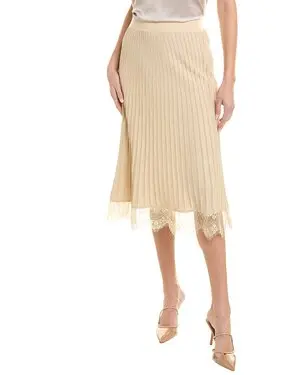 NANETTE NANETTE LEPORE Plaited Skirt - Beige