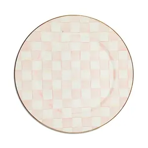 MACKENZIE-CHILDS Rosy Check Enamel Serving Platter - Multi