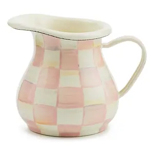 MACKENZIE-CHILDS Rosy Check Enamel Creamer - Multi