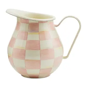 MACKENZIE-CHILDS Rosy Check Enamel Pitcher - Multi