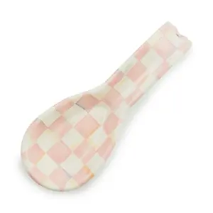 MACKENZIE-CHILDS Rosy Check Enamel Spoon Rest - Multi