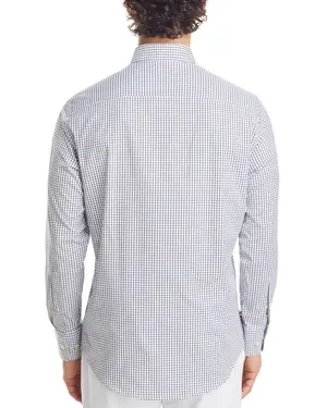 Peter Millar Hanford Performance Twill Button Down Shirt - Navy