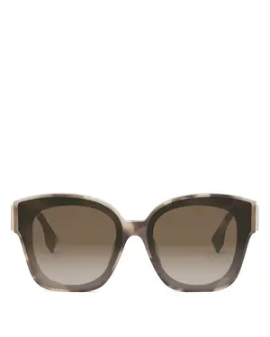 Fendi First Square Sunglasses - Havana/brown Grad