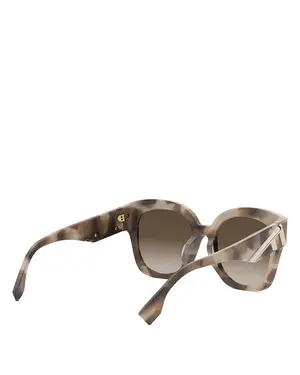 Fendi First Square Sunglasses - Havana/brown Grad