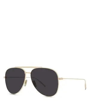 Givenchy Gvspeed Pilot Sunglasses 59mm - Gold/gray Solid