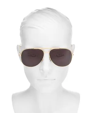 Givenchy Gvspeed Pilot Sunglasses 59mm - Gold/gray Solid