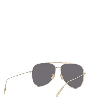 Givenchy Gvspeed Pilot Sunglasses 59mm - Gold/gray Solid