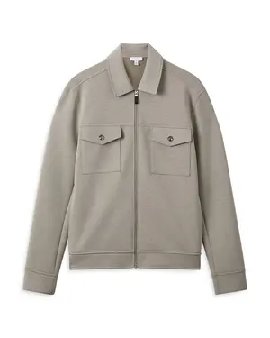 REISS Medina Interlock Zip-up Jacket