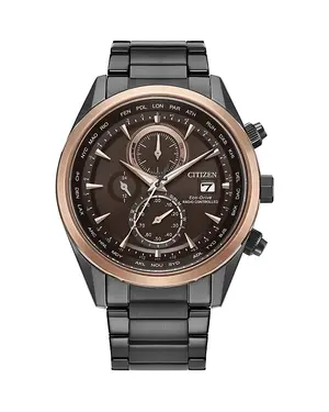 Citizen Sport Luxury Radio Control Chronograph, 43mm - Brown/black