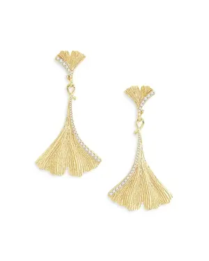 ANABEL ARAM Gingko Drop Earrings - Gold