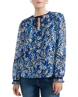 HOBBS LONDON Sasha Tie Neck Top