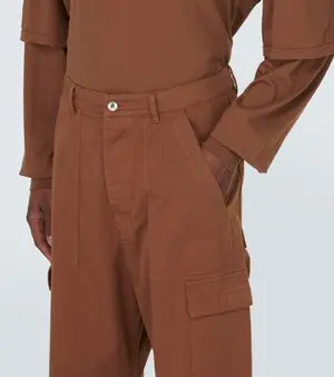 Rick Owens Lido Cotton Cargo Pants
