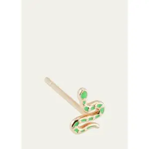 Alison Lou 14k Yellow Snake Stud Earring