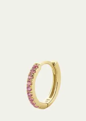 Alison Lou 14k Yellow Gold Sapphire Huggie Earring