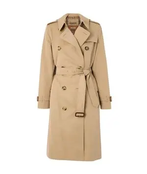 Burberry Kensington Long Organic Cotton-gabardine Trench Coat - Neutrals