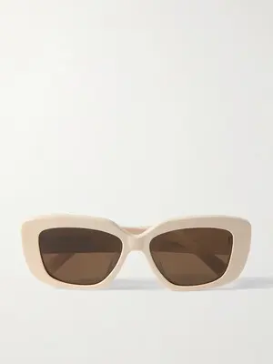 Celine Triomphe Rectangular Sunglasses - Ivory