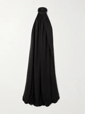 TOM FORD Embellished Silk-chiffon Gown