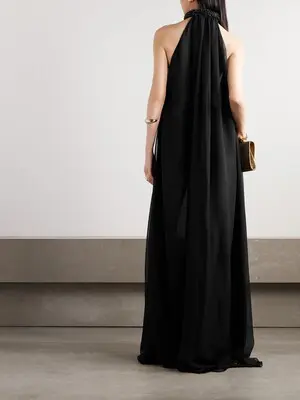 TOM FORD Embellished Silk-chiffon Gown