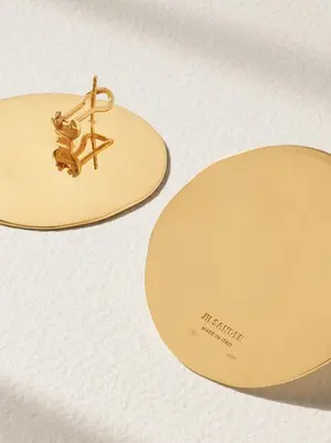 JIL SANDER Vermeil Disc Earrings