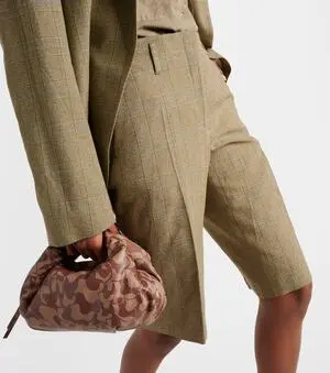 Dries Van Noten Checked Bermuda Shorts - Beige