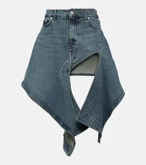 Y/project Evergreen Denim Miniskirt - Blue