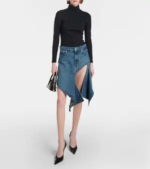 Y/project Evergreen Denim Miniskirt