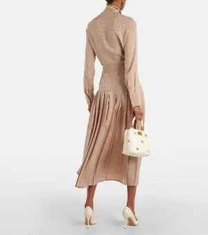 Valentino Garavani Toile Iconographe Pleated Midi Skirt