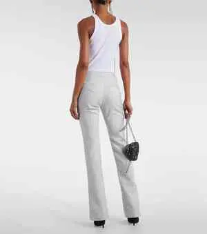 Off-White Mid-rise Flared Trousers