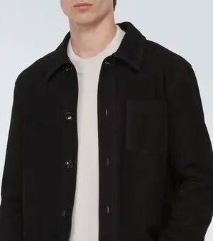 AMI Paris Suede Overshirt