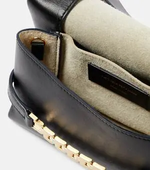 Victoria Beckham Chain Mini Leather Pouch With Strap
