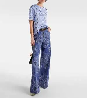 Etro Printed Cotton Jersey T-shirt