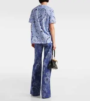 Etro Printed Cotton Jersey T-shirt